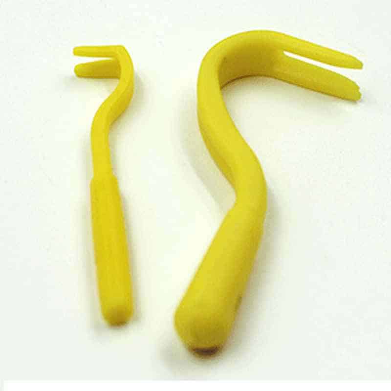 Tire tique jaune pour chien et humain - pince pour retirer les tiques